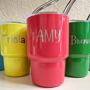 Personalized Mini Tumbler Engraved With Name | Miniature Stainless ...