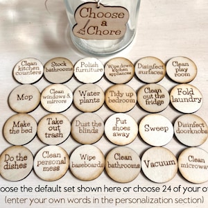 Personalized Chore Tokens: Engraved Wood, Fun Family Activity - Etsy
