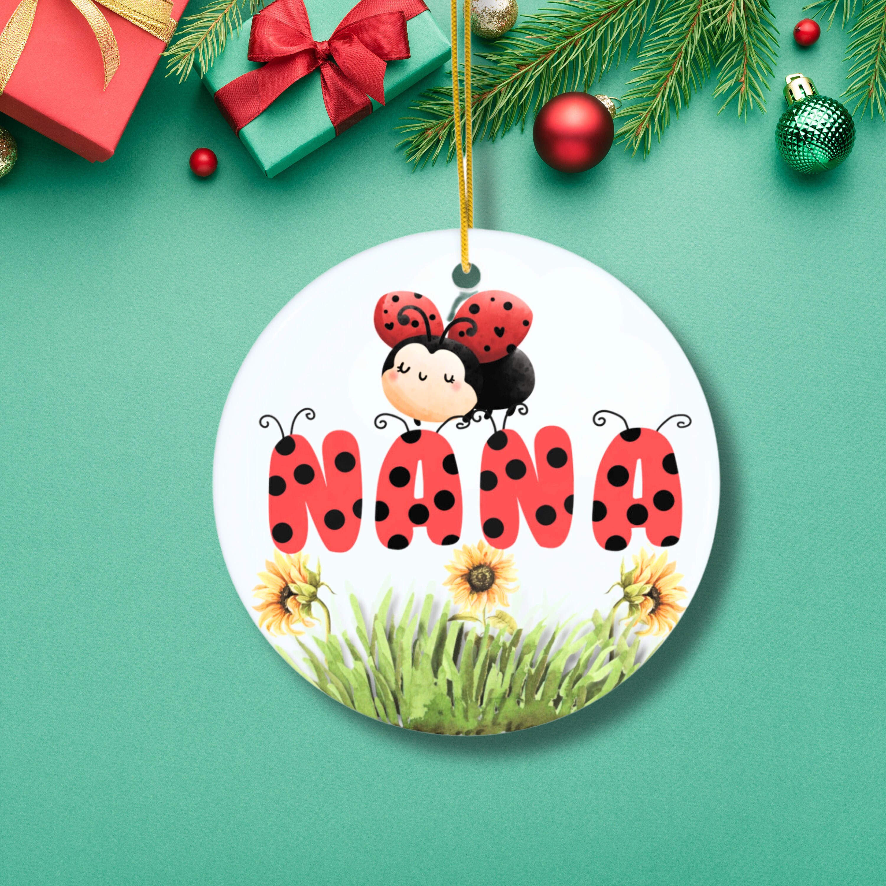 Ladybug Ornament for Mom, Fun Lady Bug Gift for Christmas, Mother's Day ...