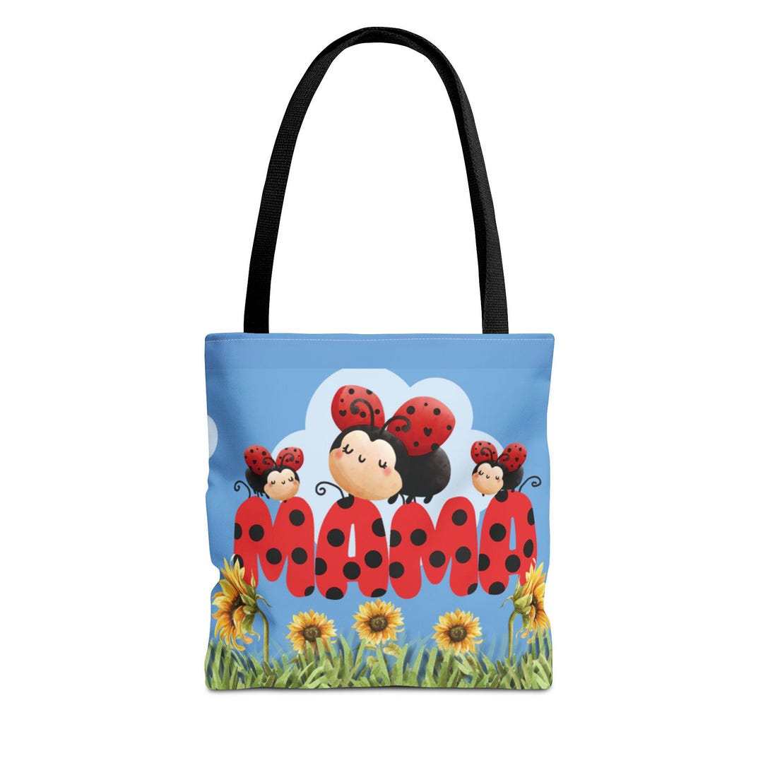 Mama Ladybug Tote Bag With Babies by Her Side - Etsy