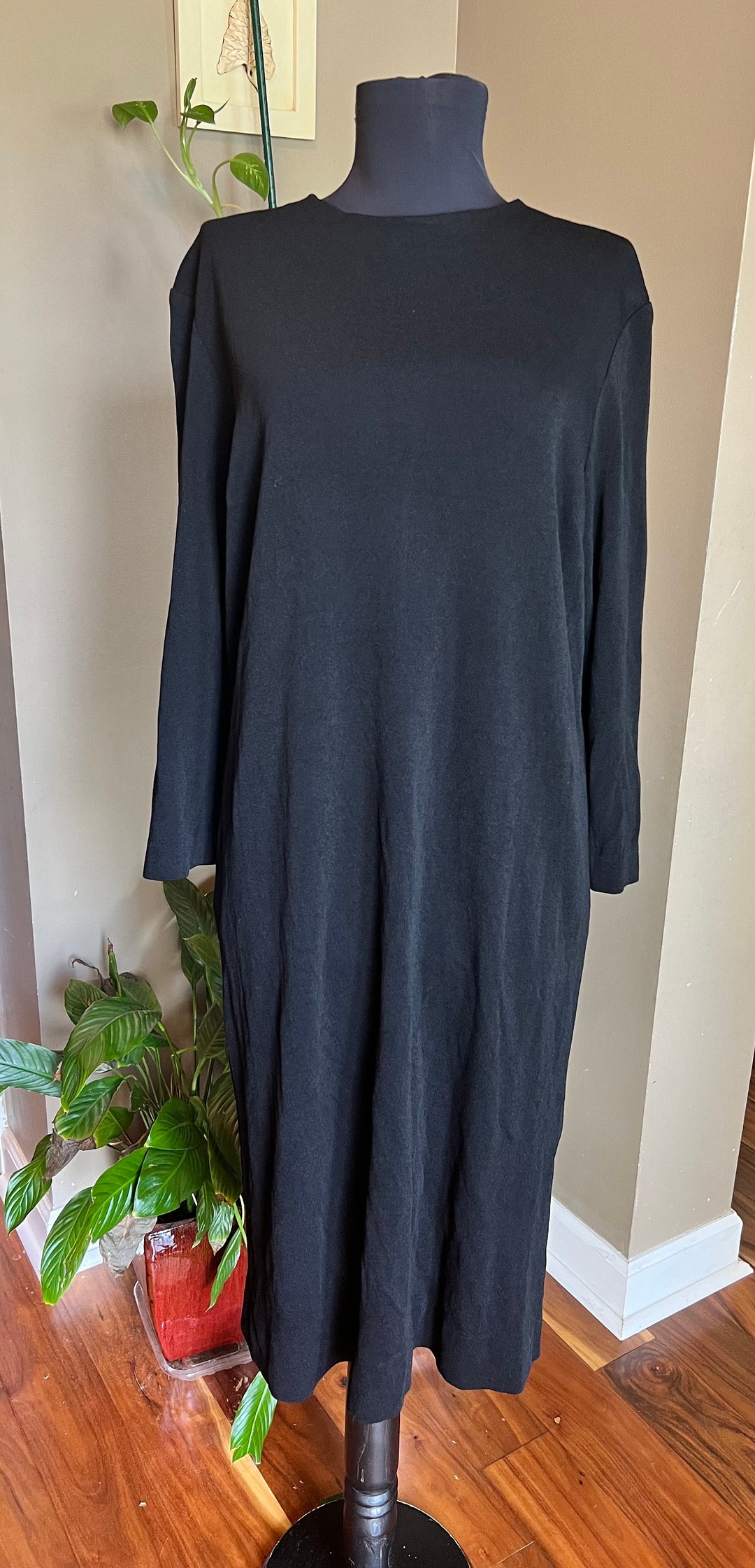 60s Black Pierany Paris Dress/ Vintage Lbd/modern Day Large XL - Etsy