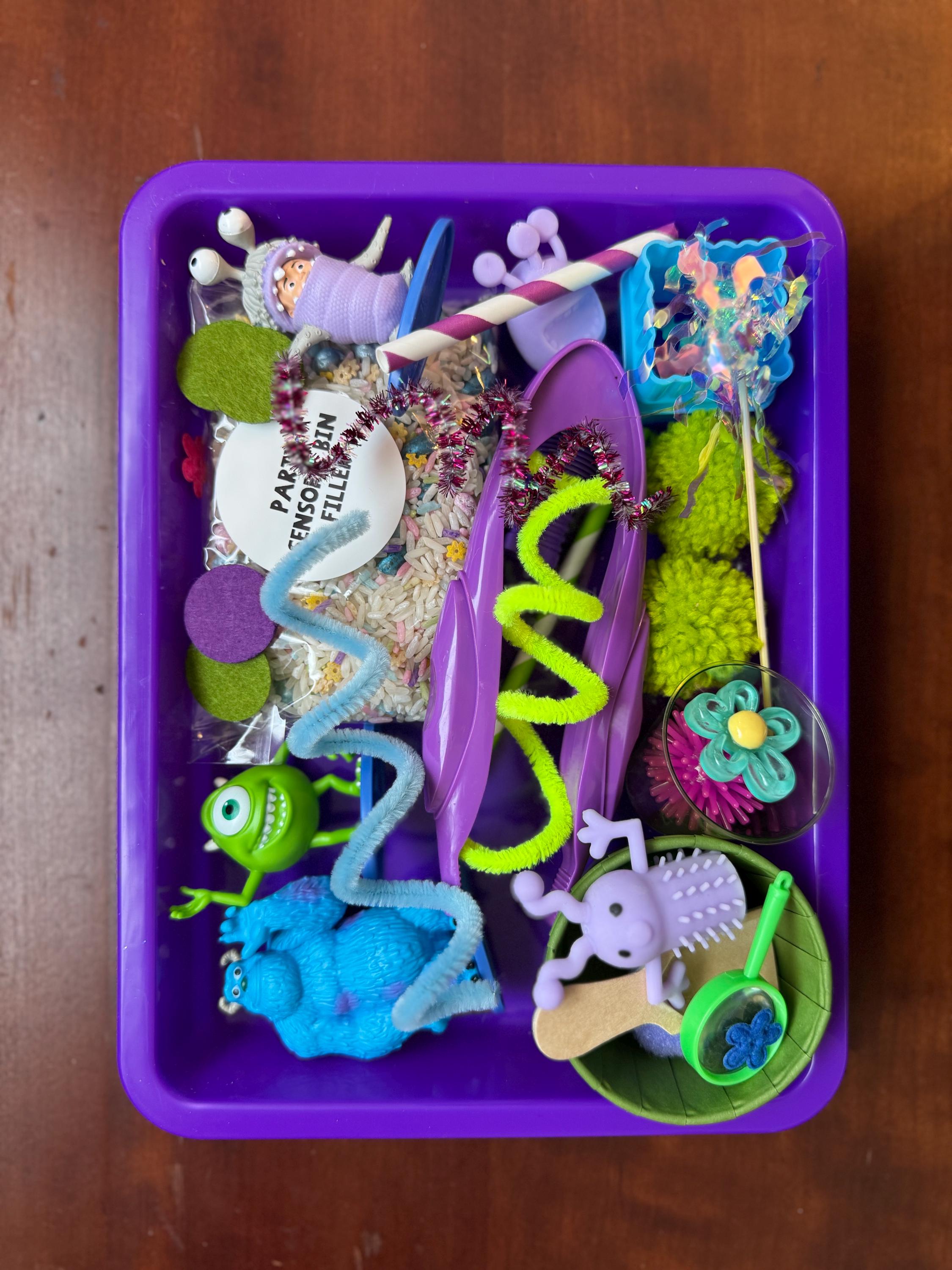 Monsters Incorporated Tray and Play Sensory Kit - Etsy