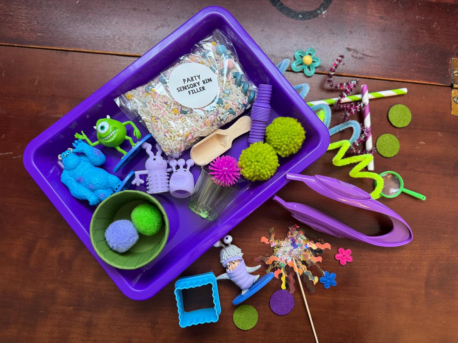 Monsters Incorporated Tray and Play Sensory Kit - Etsy