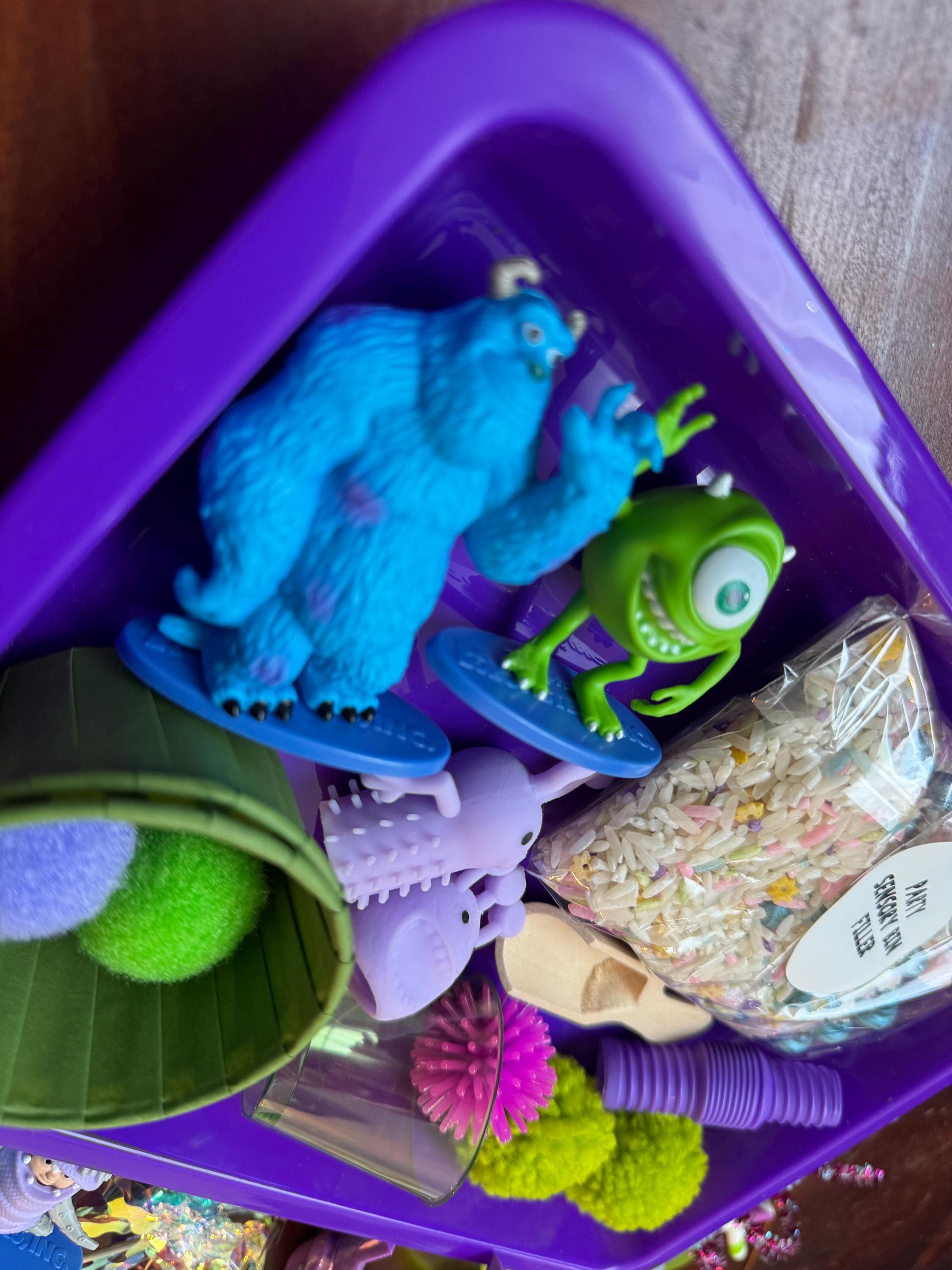 Monsters Incorporated Tray and Play Sensory Kit - Etsy