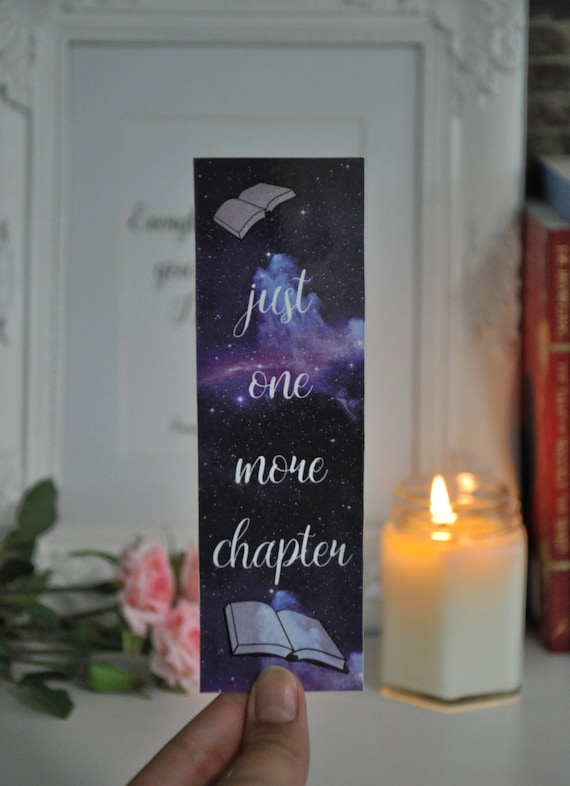 Just One More Chapter bookmark bookmark literary bookmark | Etsy