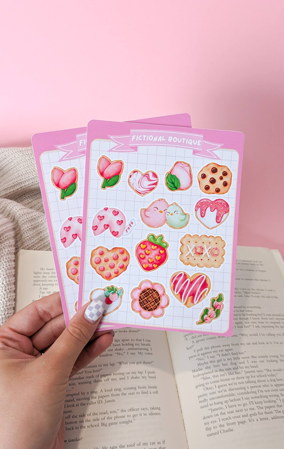 Cookies Sticker Sheet, Cute Sticker Sheet, Holographic Sticker Sheet ...