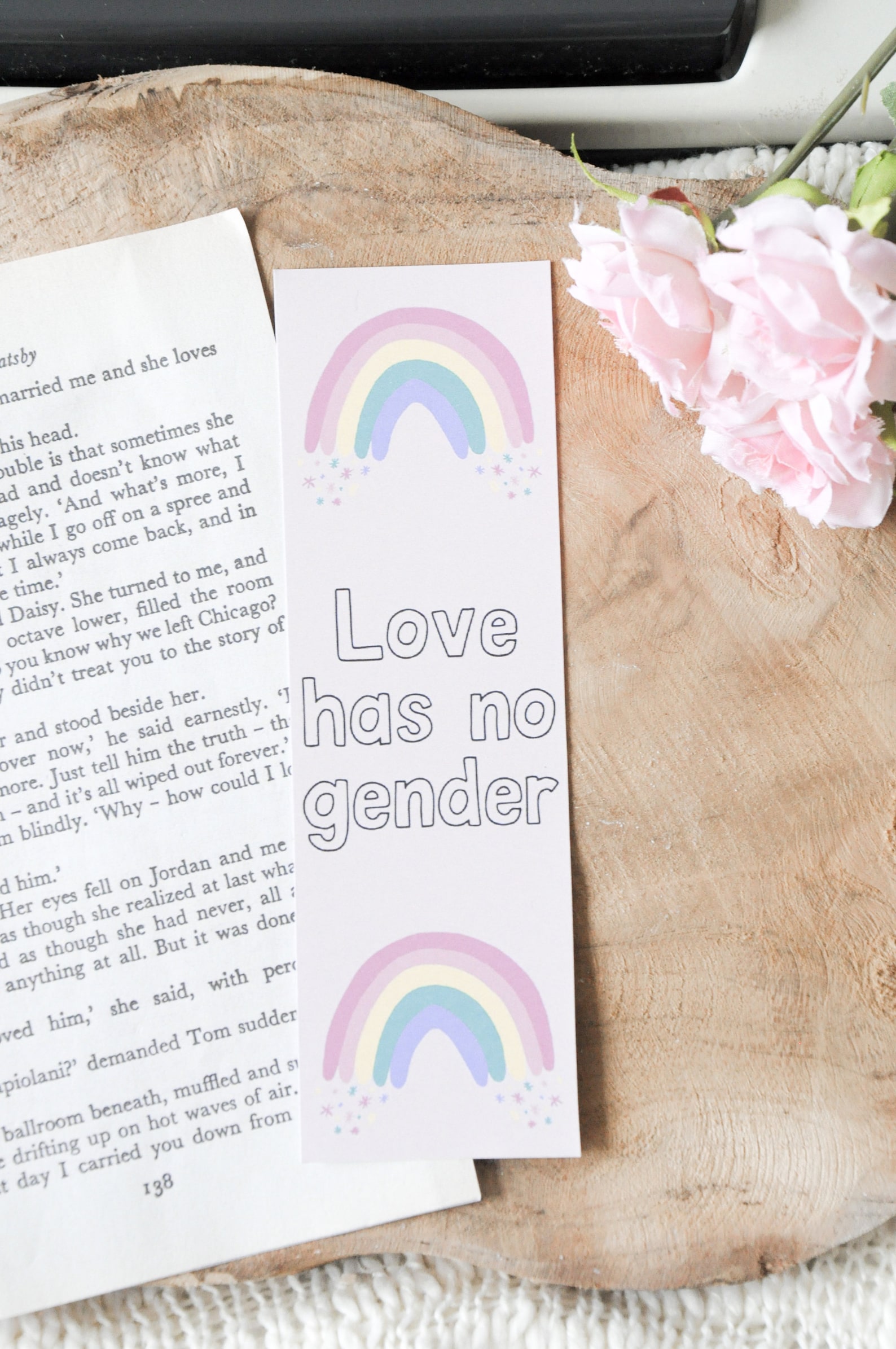 Love Has No Gender Pride Month Bookmark Laminated Bookmark - Etsy