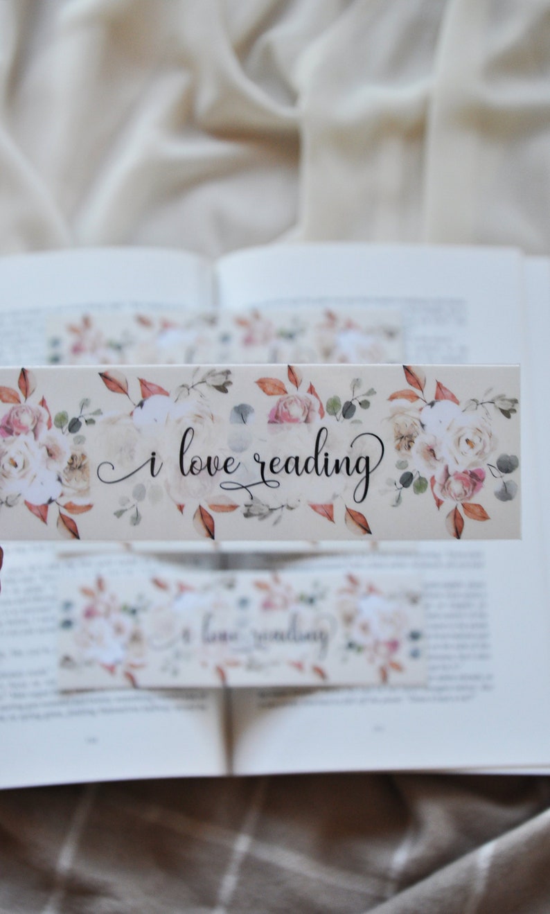 I Love Reading Bookmark Bibliophile Bookish Gift Readers - Etsy