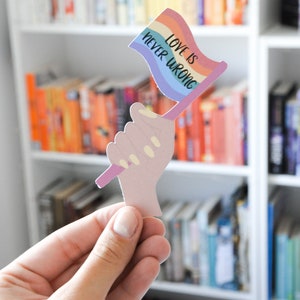 Pride Flag Pride Month Bookmark, Laminated Bookmark, Pride, Pride Gift ...