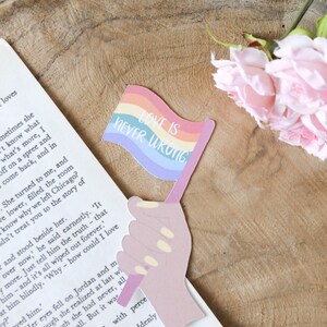Pride Flag Pride Month Bookmark, Laminated Bookmark, Pride, Pride Gift ...