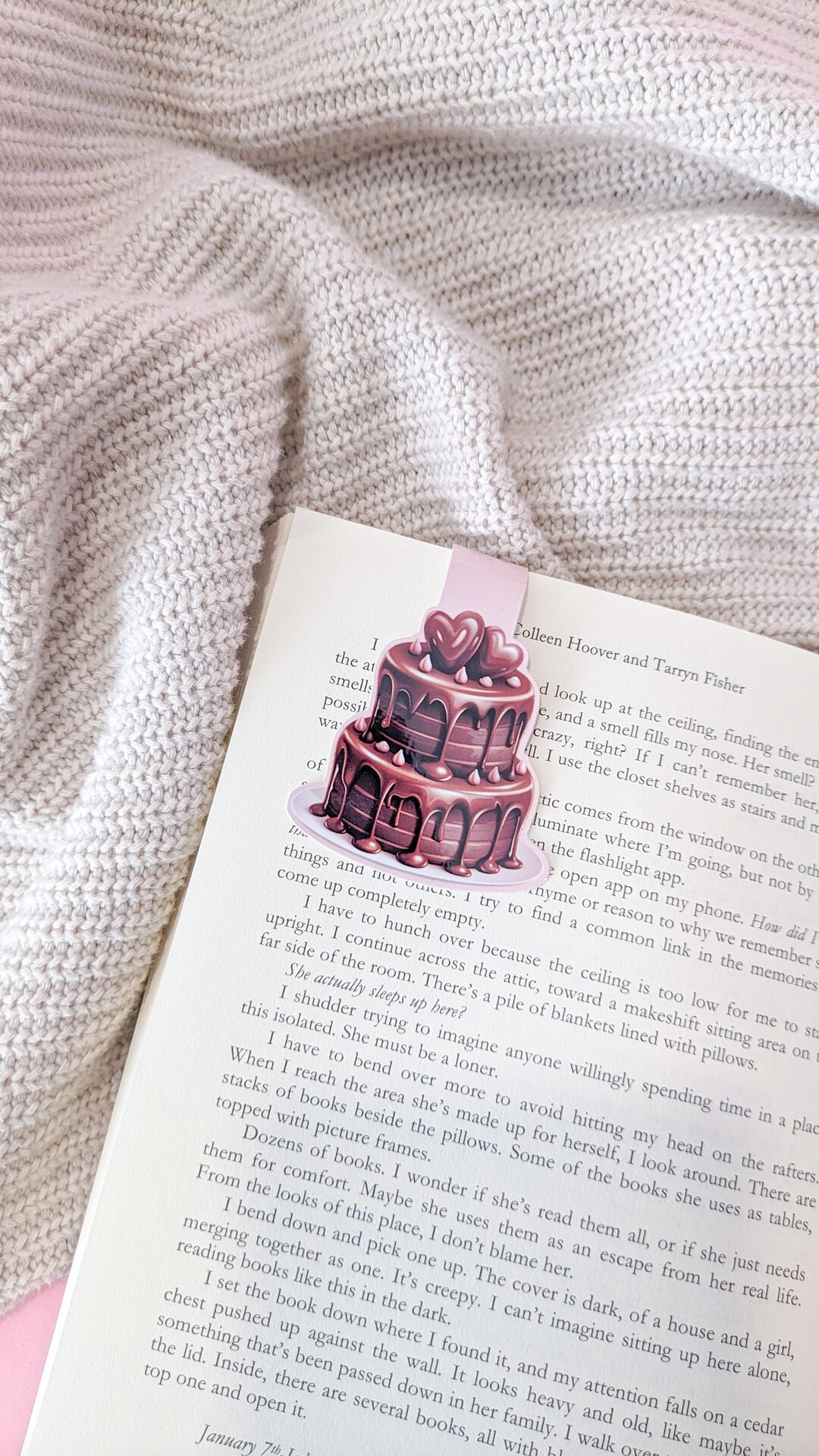 Cake Magnetic Bookmark, Holographic Magnetic Bookmarks, Laminated ...