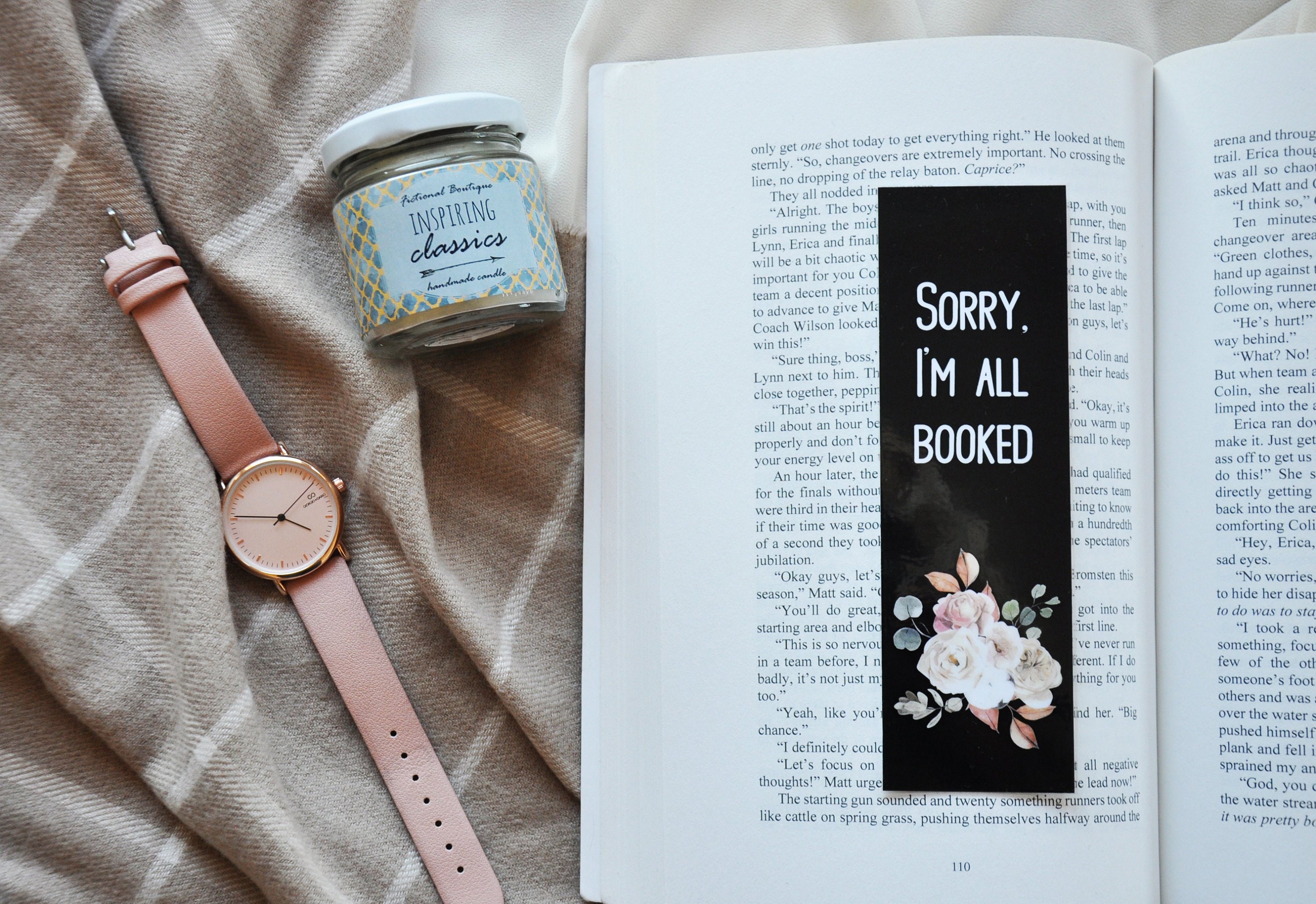 Sorry I'm All Booked Bookmark Bookstagram Bookmark | Etsy