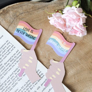 Pride Flag Pride Month Bookmark, Laminated Bookmark, Pride, Pride Gift ...