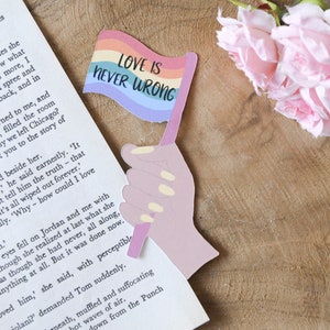 Pride Flag Pride Month Bookmark, Laminated Bookmark, Pride, Pride Gift ...