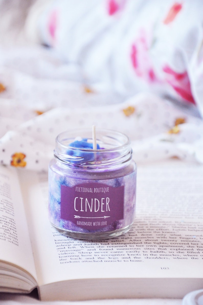 Cinder Scented Bookish Candle / Book Lovers Candle / Literary - Etsy UK