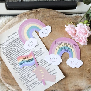 Pride Flag Pride Month Bookmark, Laminated Bookmark, Pride, Pride Gift ...