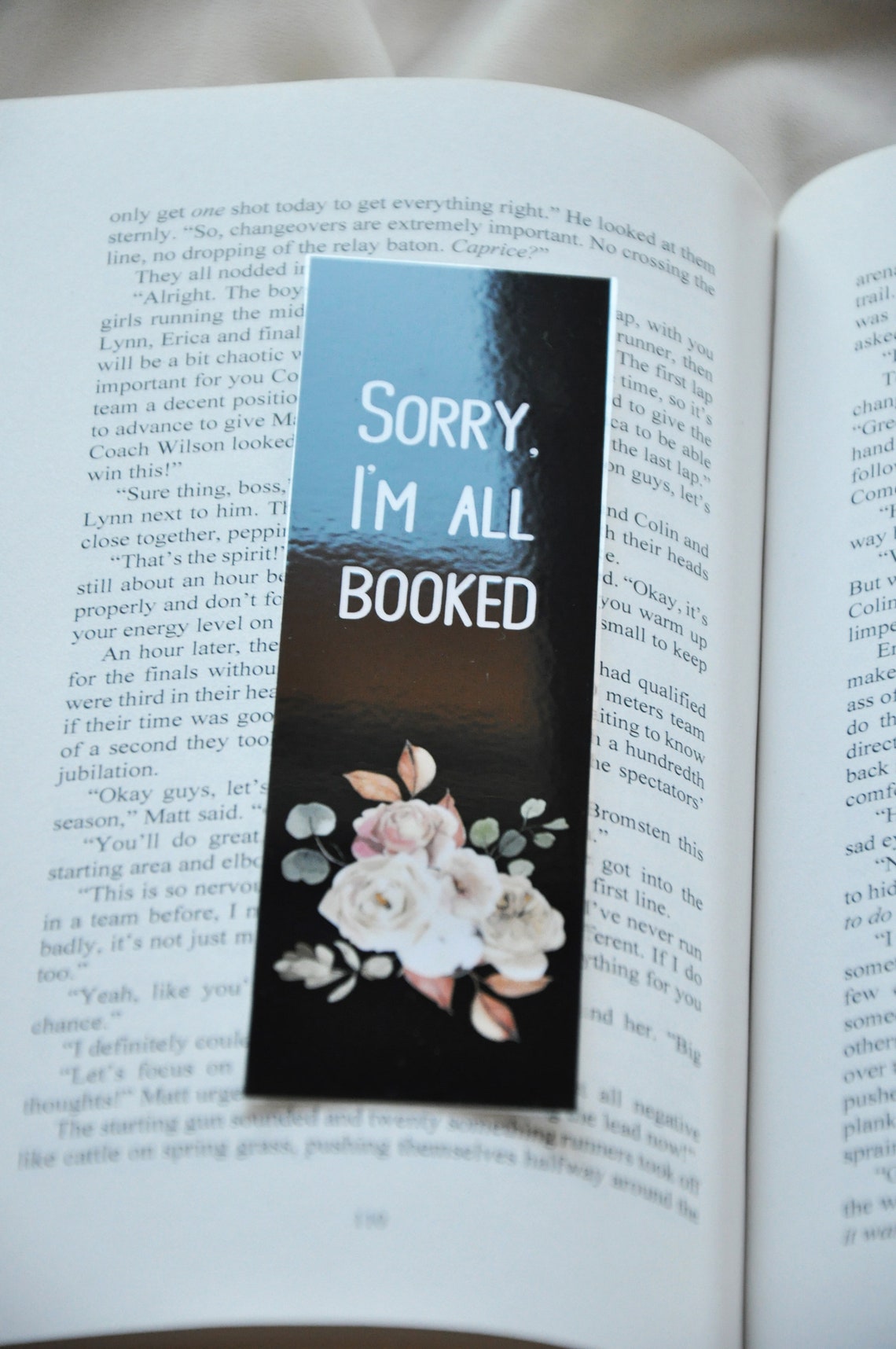 Sorry I'm All Booked Bookmark Bookstagram Bookmark | Etsy