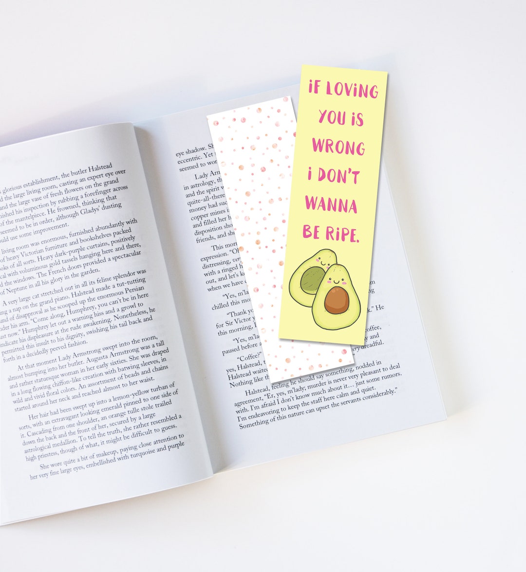 Avocado Bookmark, Bibliophile, Bookish Gift, Readers Gift, Unique ...
