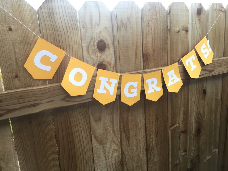 Congratulations Banner Celebration Congrats Banner - Etsy
