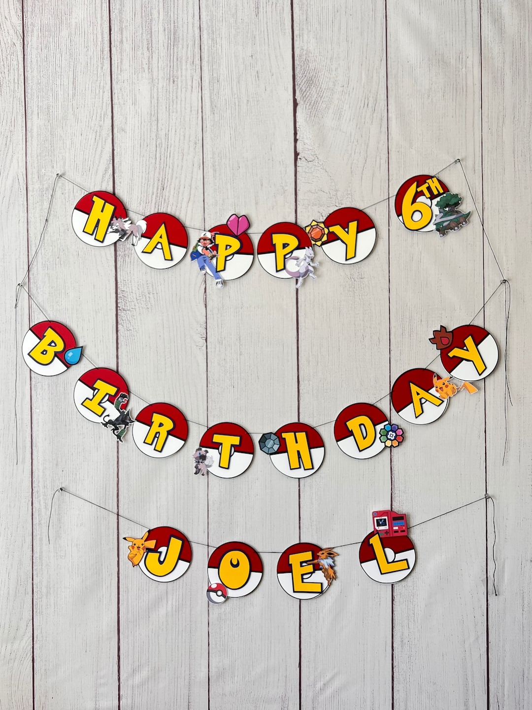 Pokemon Evolution Pokemon Go Pikachu Ash Ketchum Birthday Banner ...