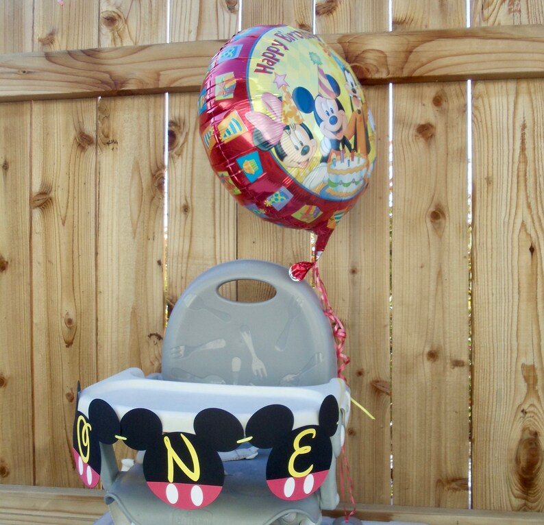 Mickey High Chair Banner - Etsy