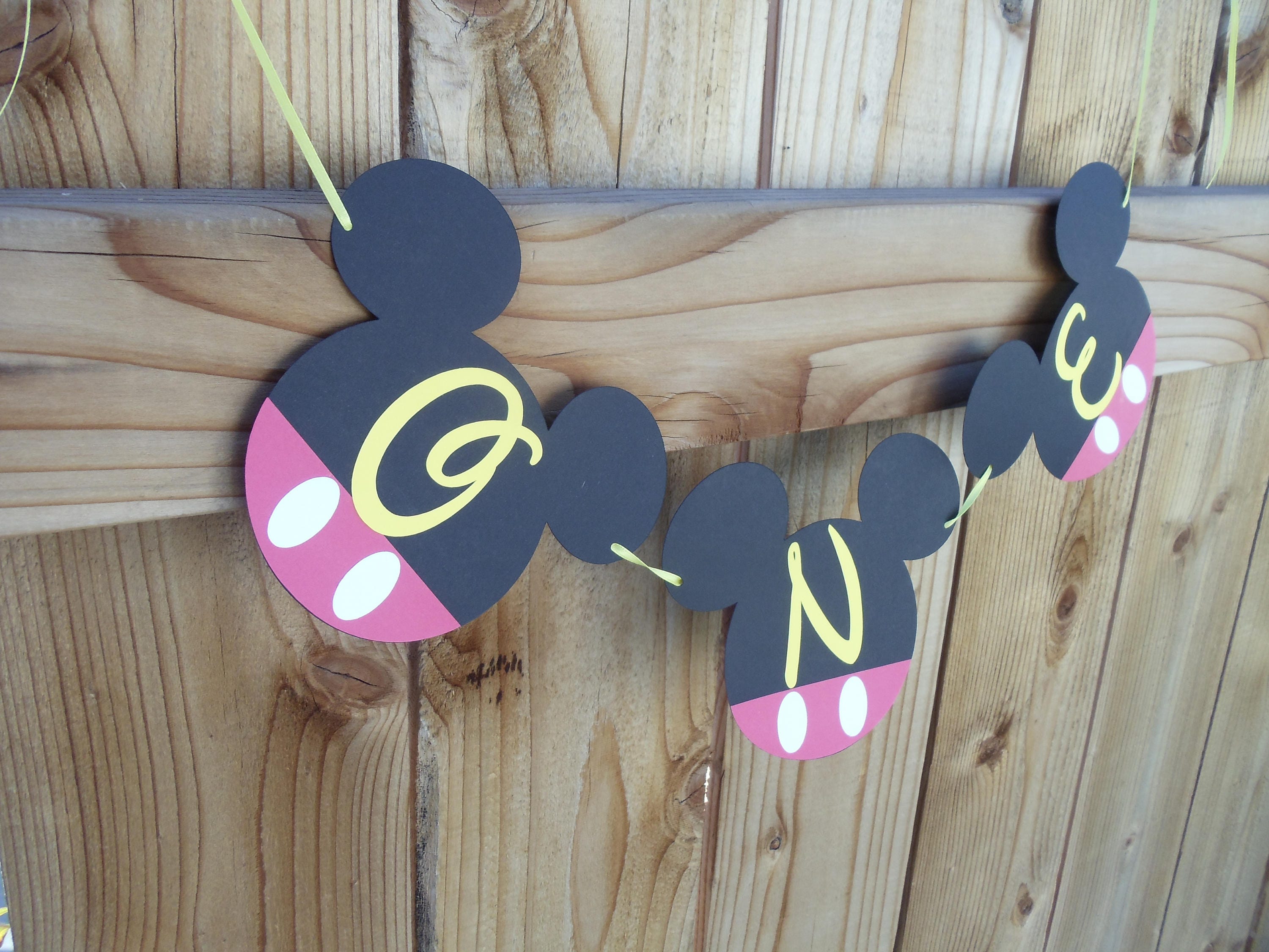 Mickey High Chair Banner - Etsy