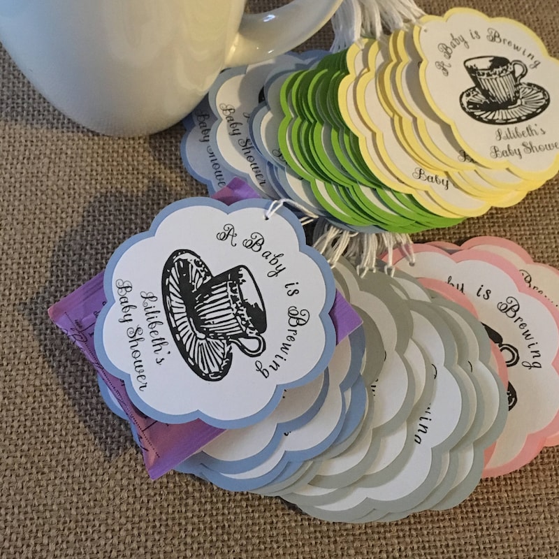 Tea Party Favor Tags - Etsy