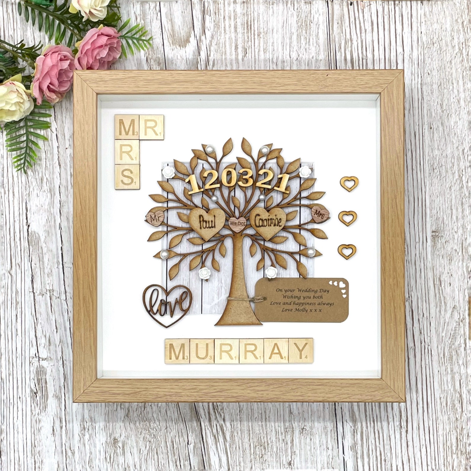 Wedding Gift. Unique Wedding Gift for Couples. Engraved Names. - Etsy UK