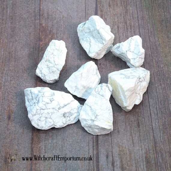 Howlite ROUGH CHUNKS Stone Crystal Gemstone Mineral Pagan | Etsy