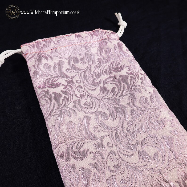 Pink Roses Brocade Tarot Pouch Altar Cloth Divination Ritual - Etsy