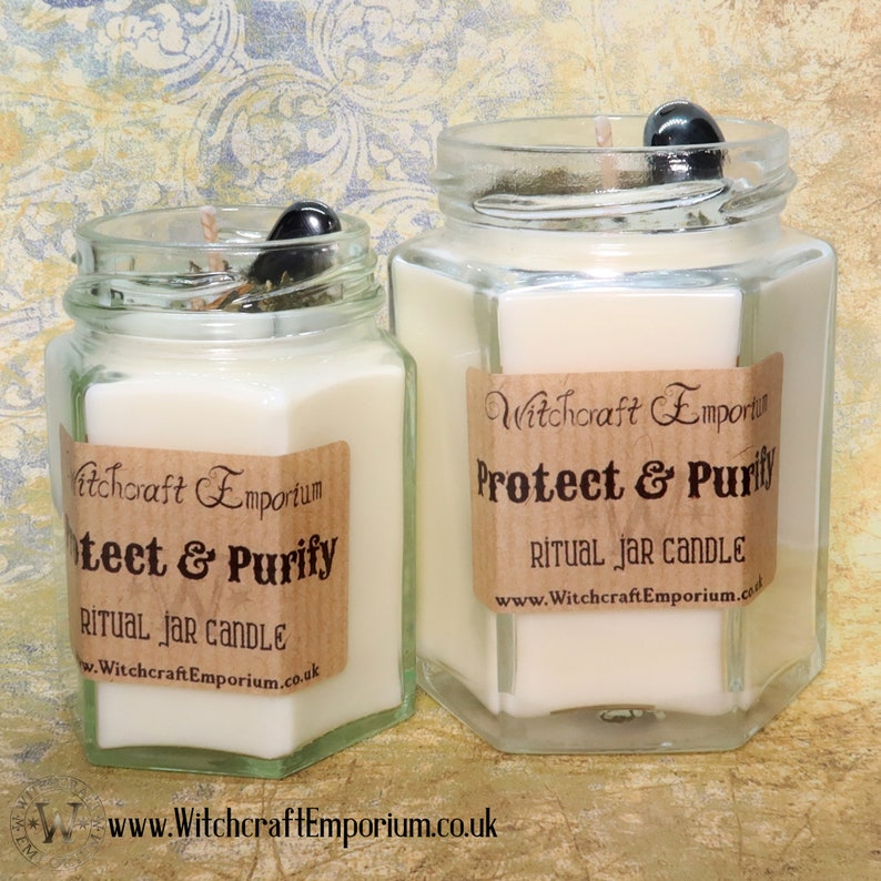 Protect & Purify Ritual Jar Candle Vegan Magic Pagan Wicca - Etsy UK