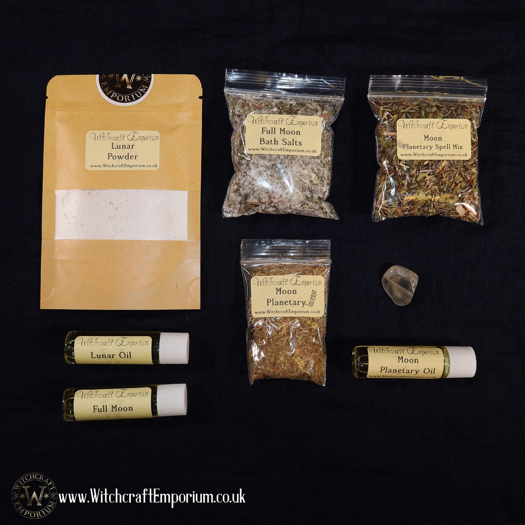 Moon Magic Box Kit Bundle Vegan Organic Kräutermagie Pagan Wicca Wicca ...