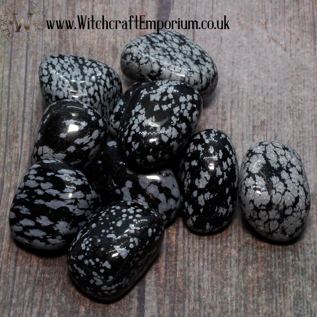Obsidian (snowflake) - Stone Crystal Gemstone Mineral Pagan Wicca ...
