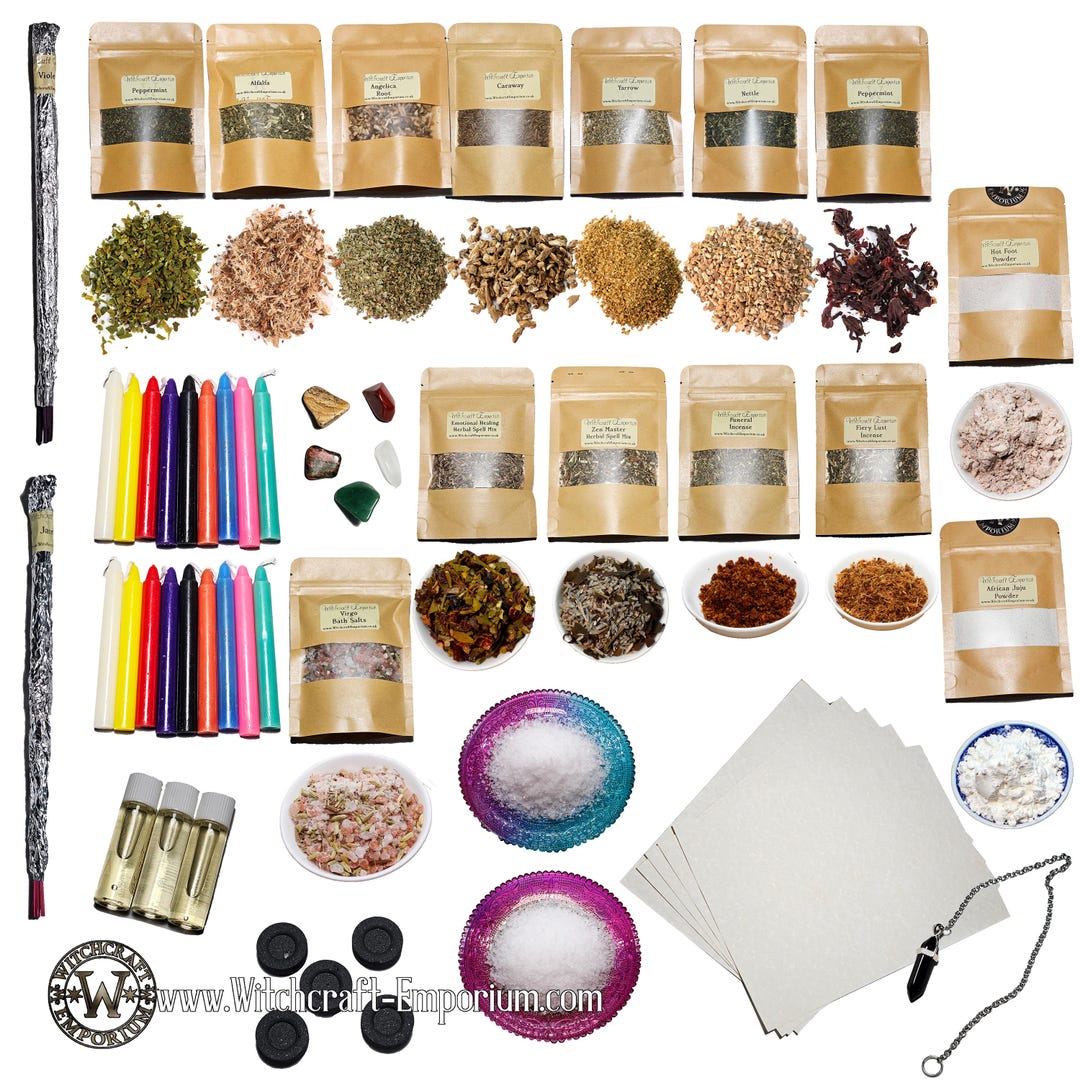 Witchcraft LARGE Supplies Bundle Everything You Need Starter Kit Bundle ...