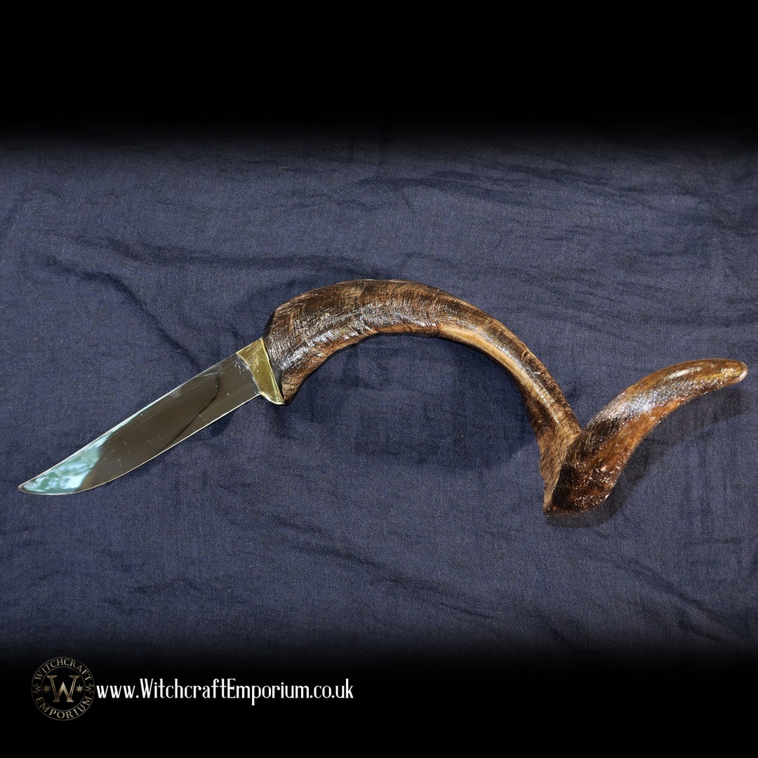 Baphomet Blade Athame Dagger Knife Pagan Wiccan Wicca Ritual Spell ...