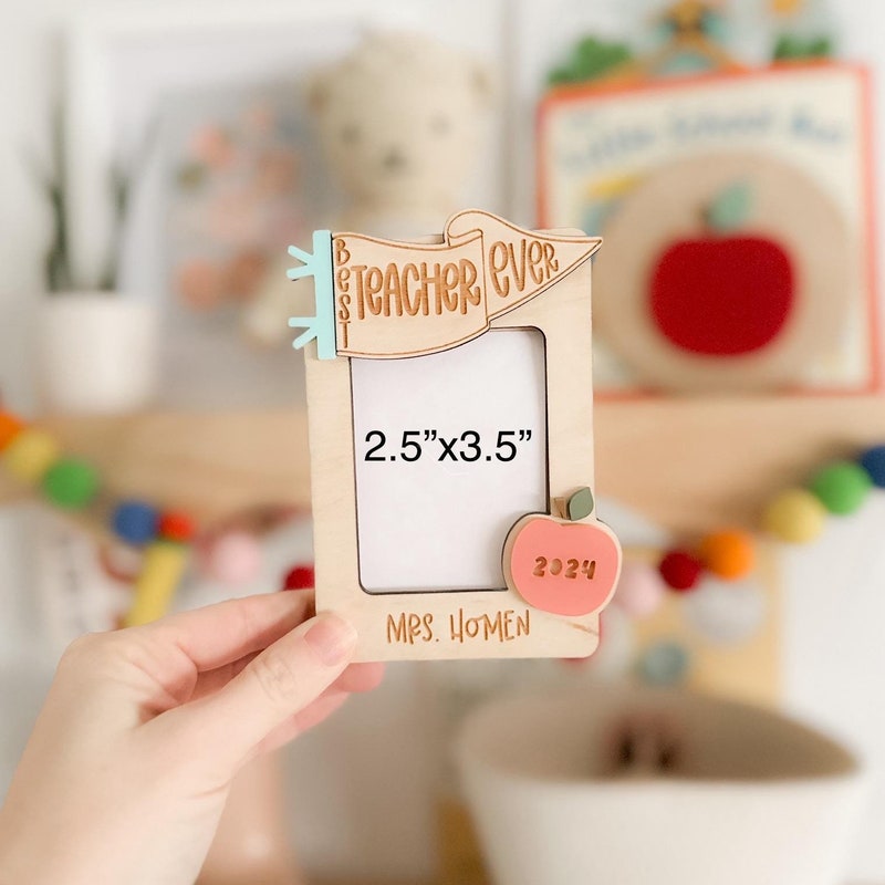 Teacher Magnet Photo Frame - Etsy