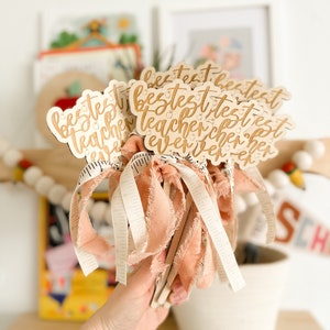 Teacher Bouquet Stick Teacher Gift Teacher Appreciation Gift End of ...