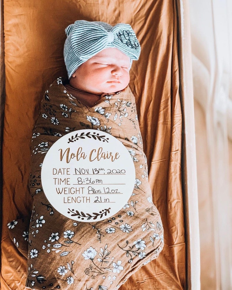 Birth Stat Sign Newborn Announcement Baby Announcement Birth - Etsy