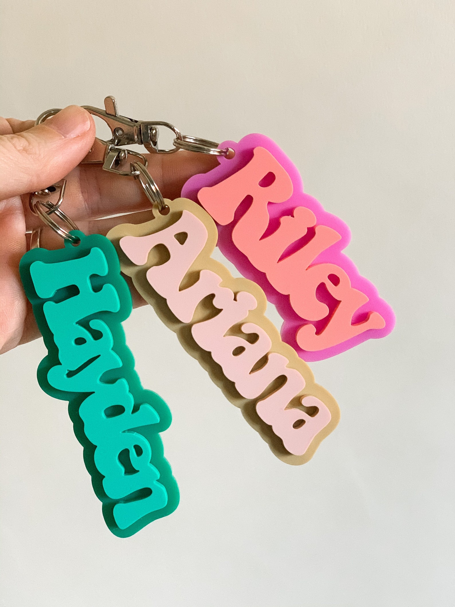 Acrylic Bag Tag 3D Keychain Acrylic Name Tag Bag Tag Luggage - Etsy
