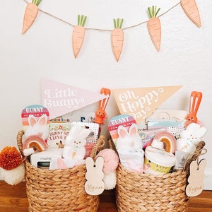 Easter Basket Tags | Bunny Tags | Name Tags | Easter Basket | Custom ...