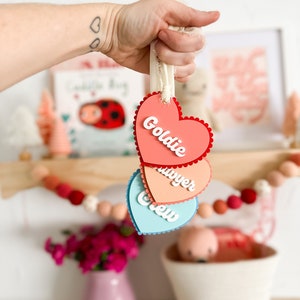 Scallop Heart Tag Heart Tag Valentine’s Basket Tags Valentine’s Day ...