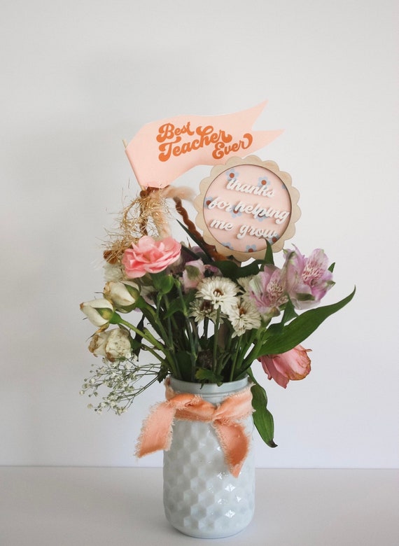 Teacher Bouquet Stick Teacher Gift Teacher Appreciation | Etsy