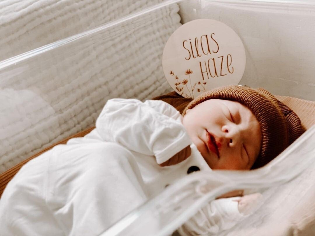Hospital Sign Newborn Announcement Newborn Name Tag Baby Name Sign ...