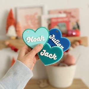 Scallop Heart Tag Heart Tag Valentine’s Basket Tags Valentine’s Day ...