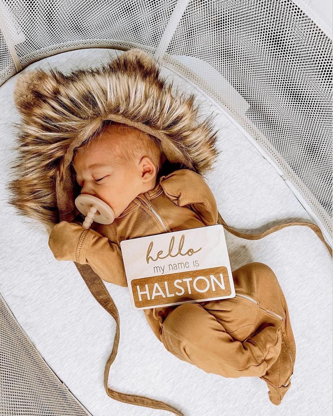 Hello My Name is Tag | Newborn Announcement | Newborn Name Tag | Birth ...