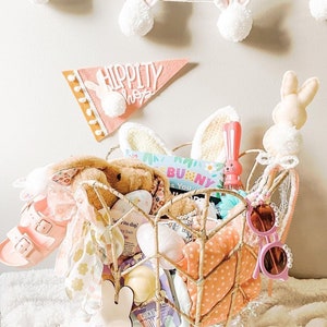 Easter Basket Tags | Bunny Tags | Name Tags | Easter Basket | Custom ...