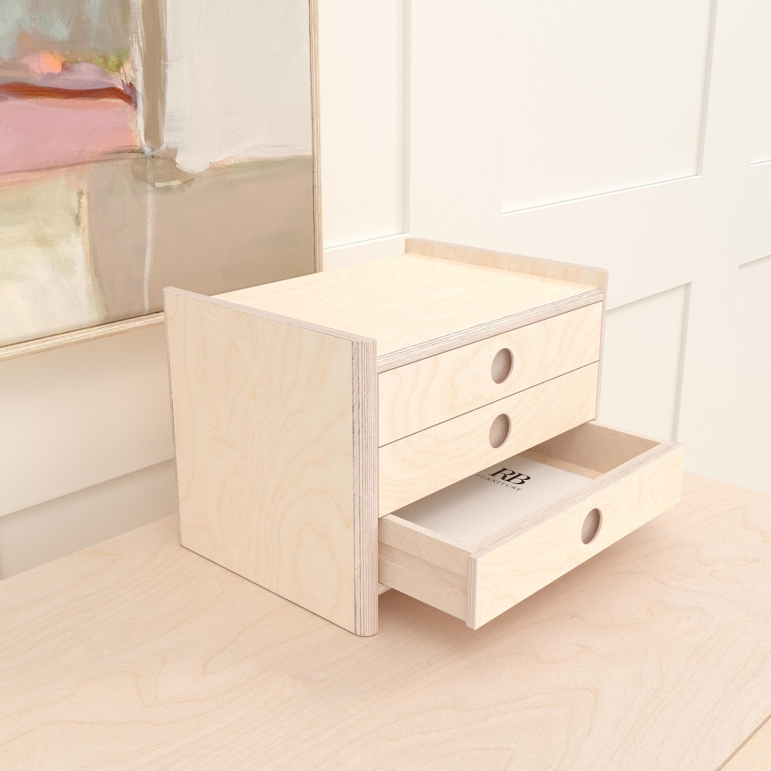 Filing Cabinet, Handmade From Birch Plywood, Chest of Drawers, Box ...