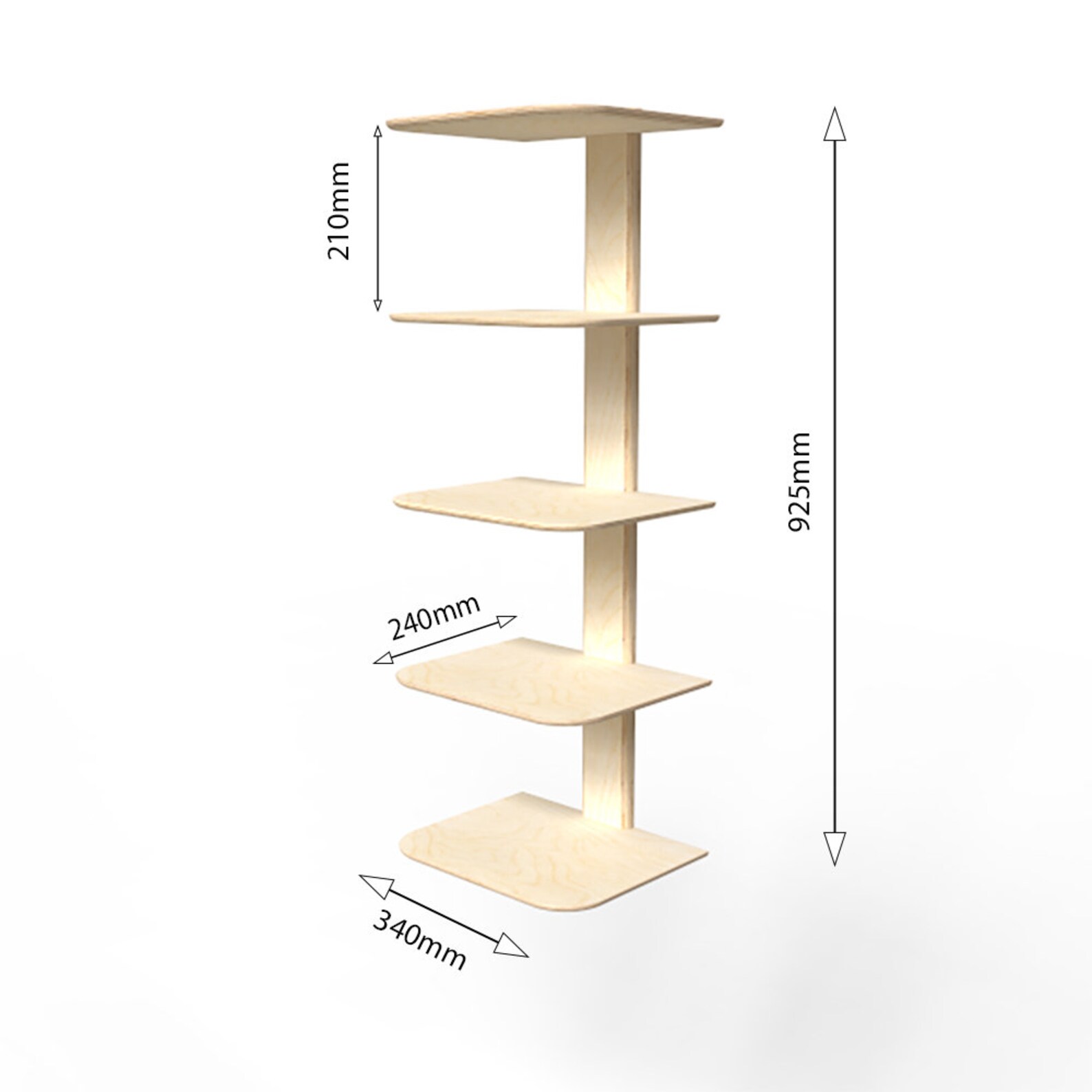 Floating Sneakers Shoes Display, Wooden Shelves, Birch Plywood Sneaker ...