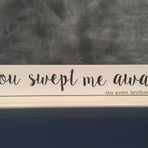 The Avett Brother's Swept Away Wood Sign - Etsy