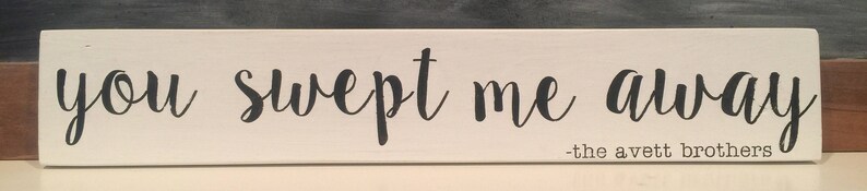 The Avett Brother's Swept Away Wood Sign - Etsy